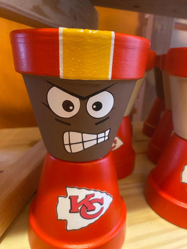 Football Pot People - Etsy