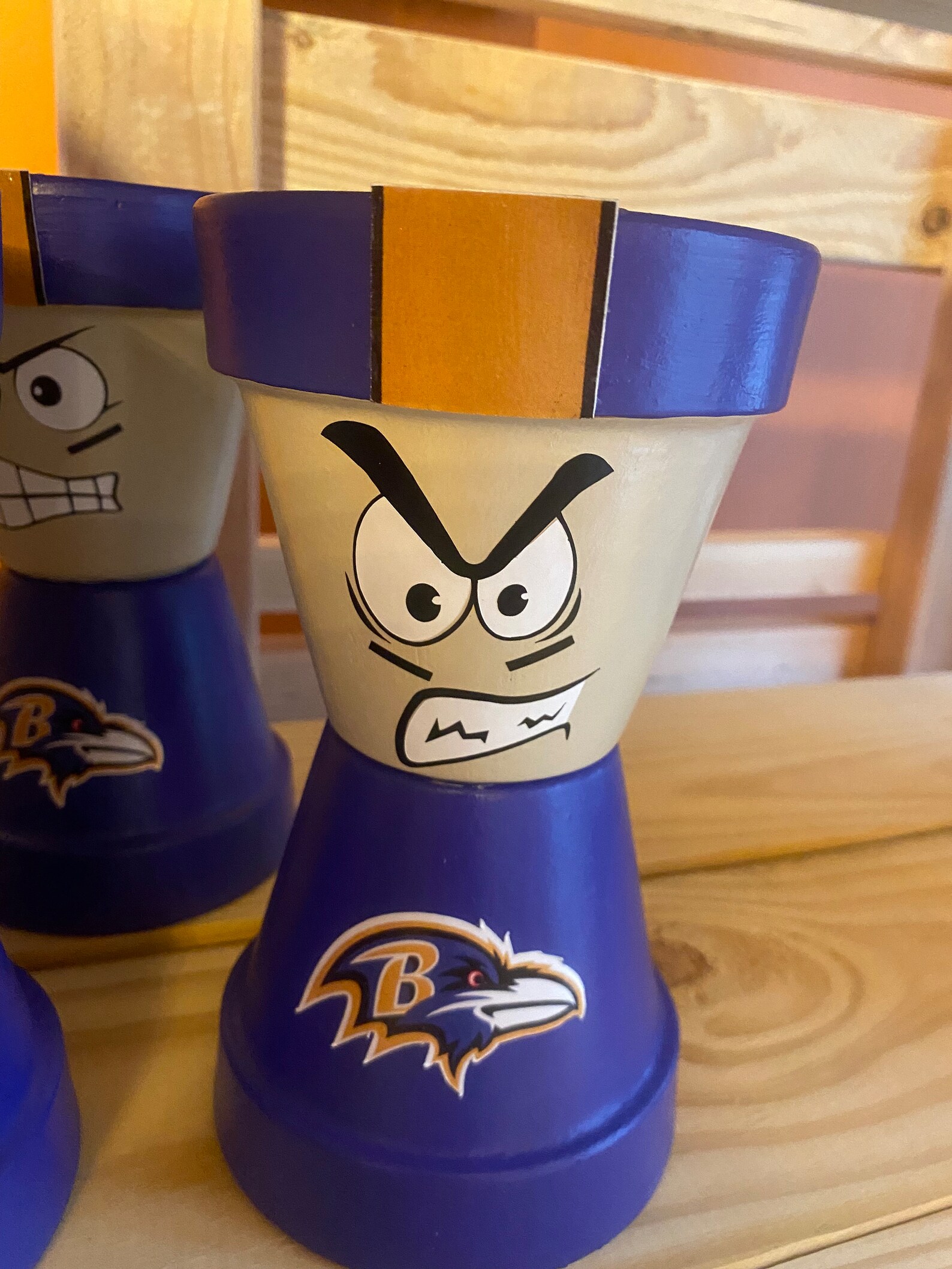 Football Pot People - Etsy