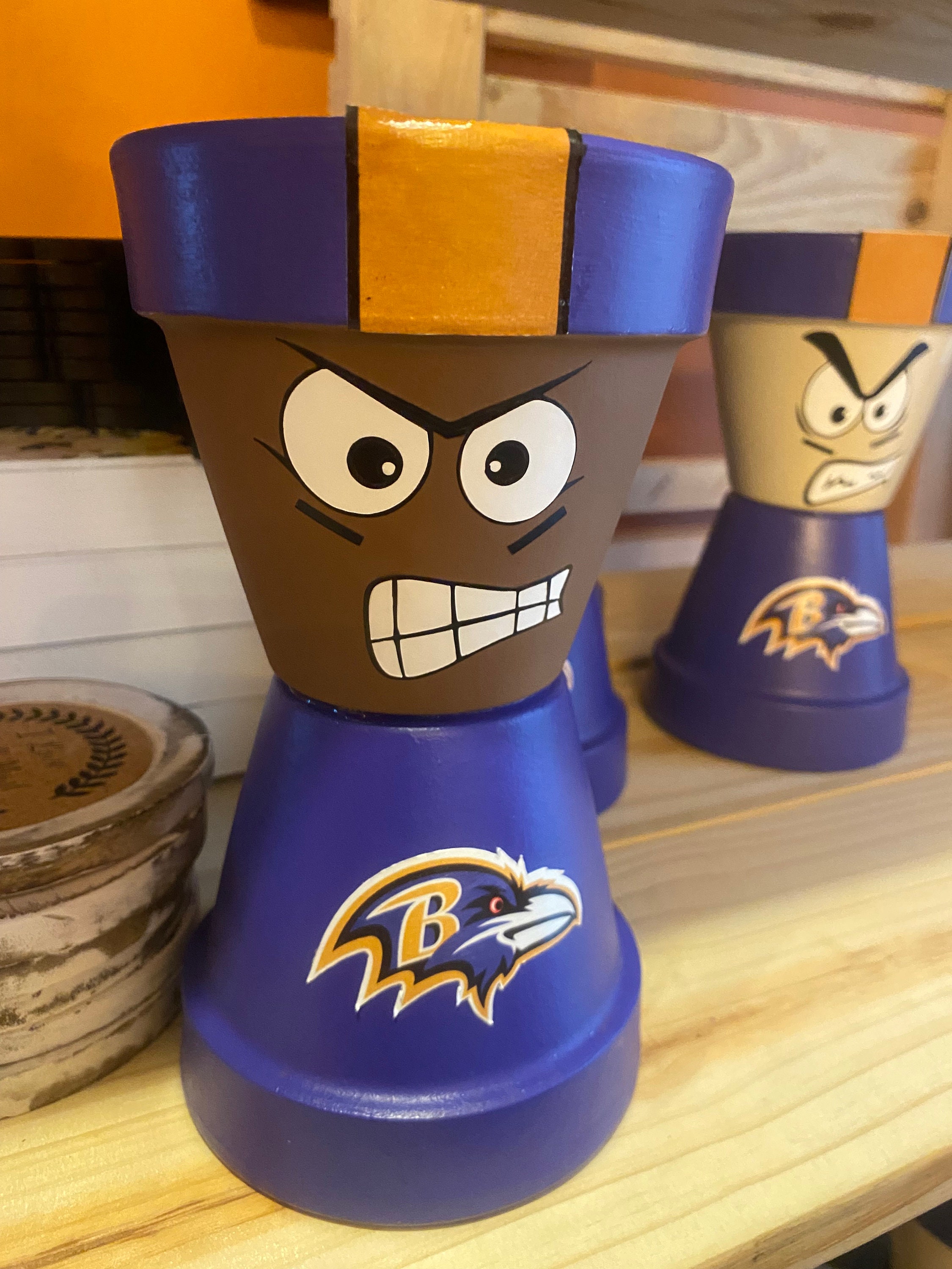 Football Pot People - Etsy