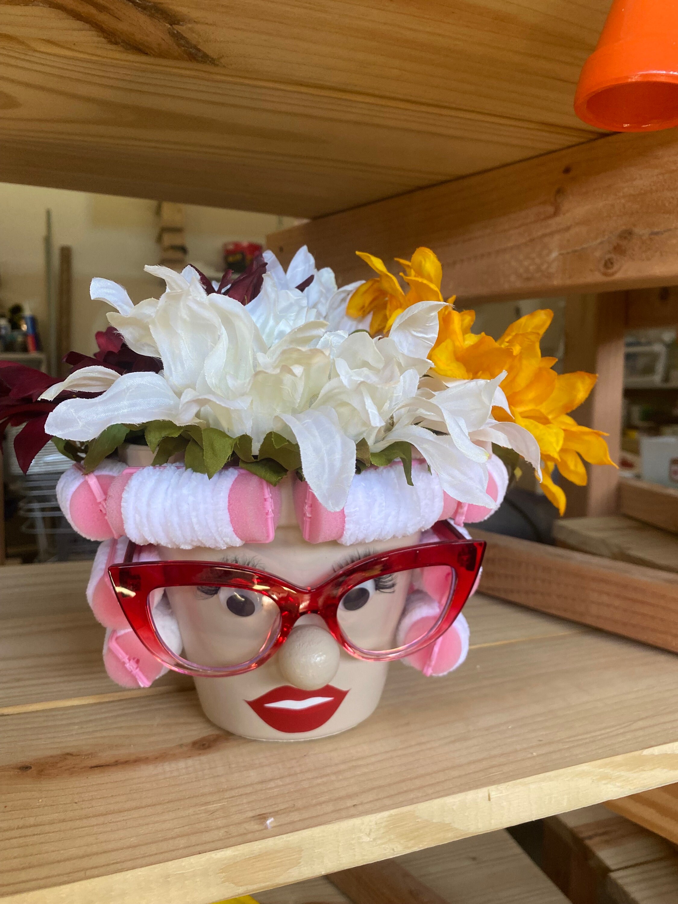 Old Lady Clay 6 Inch Pots - Etsy