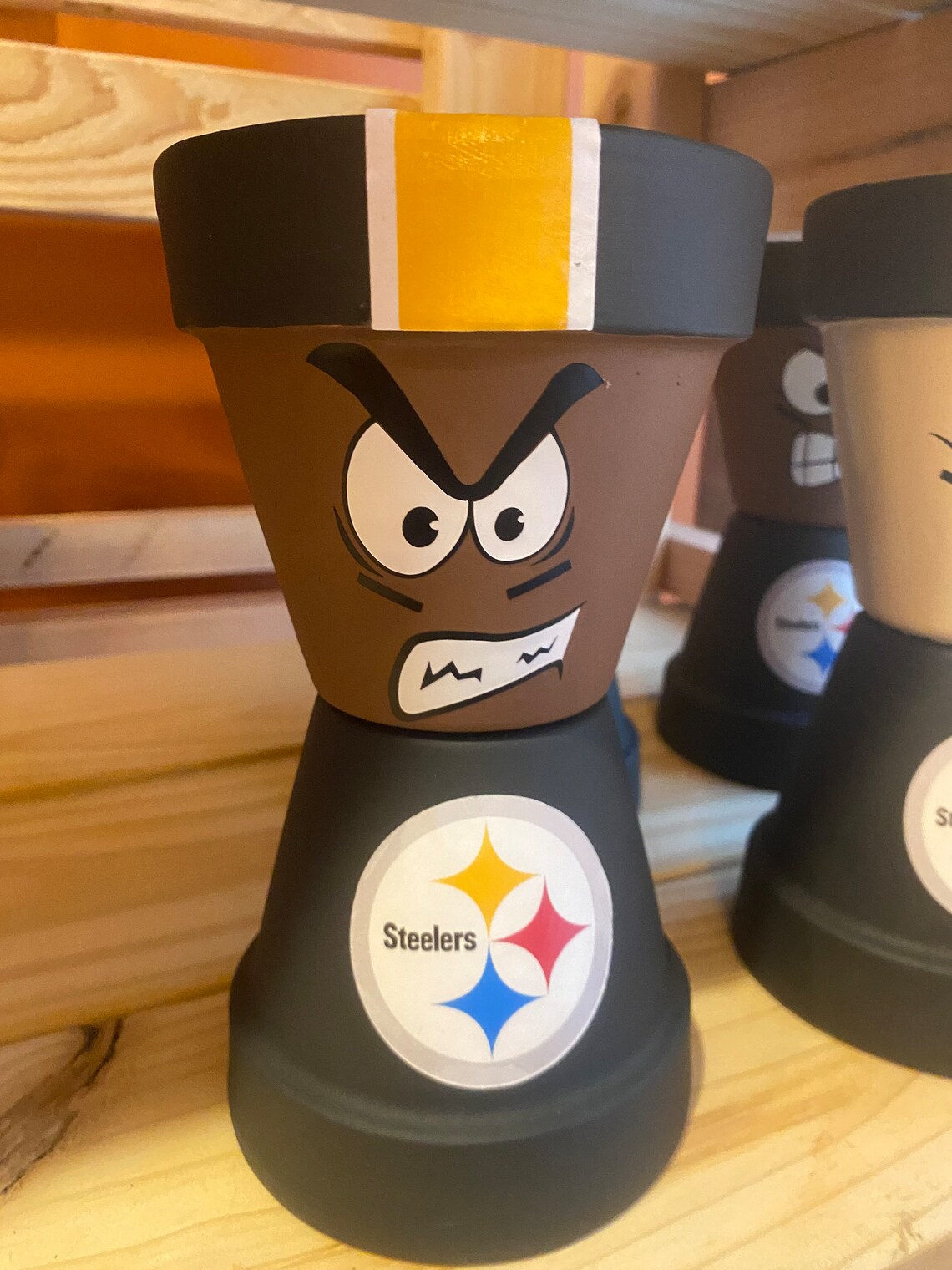 Football Pot People - Etsy
