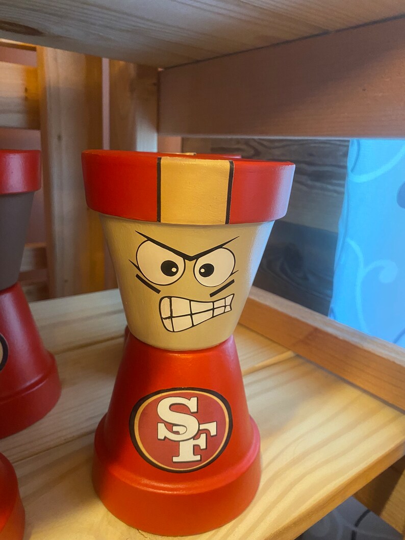 Football Pot People - Etsy