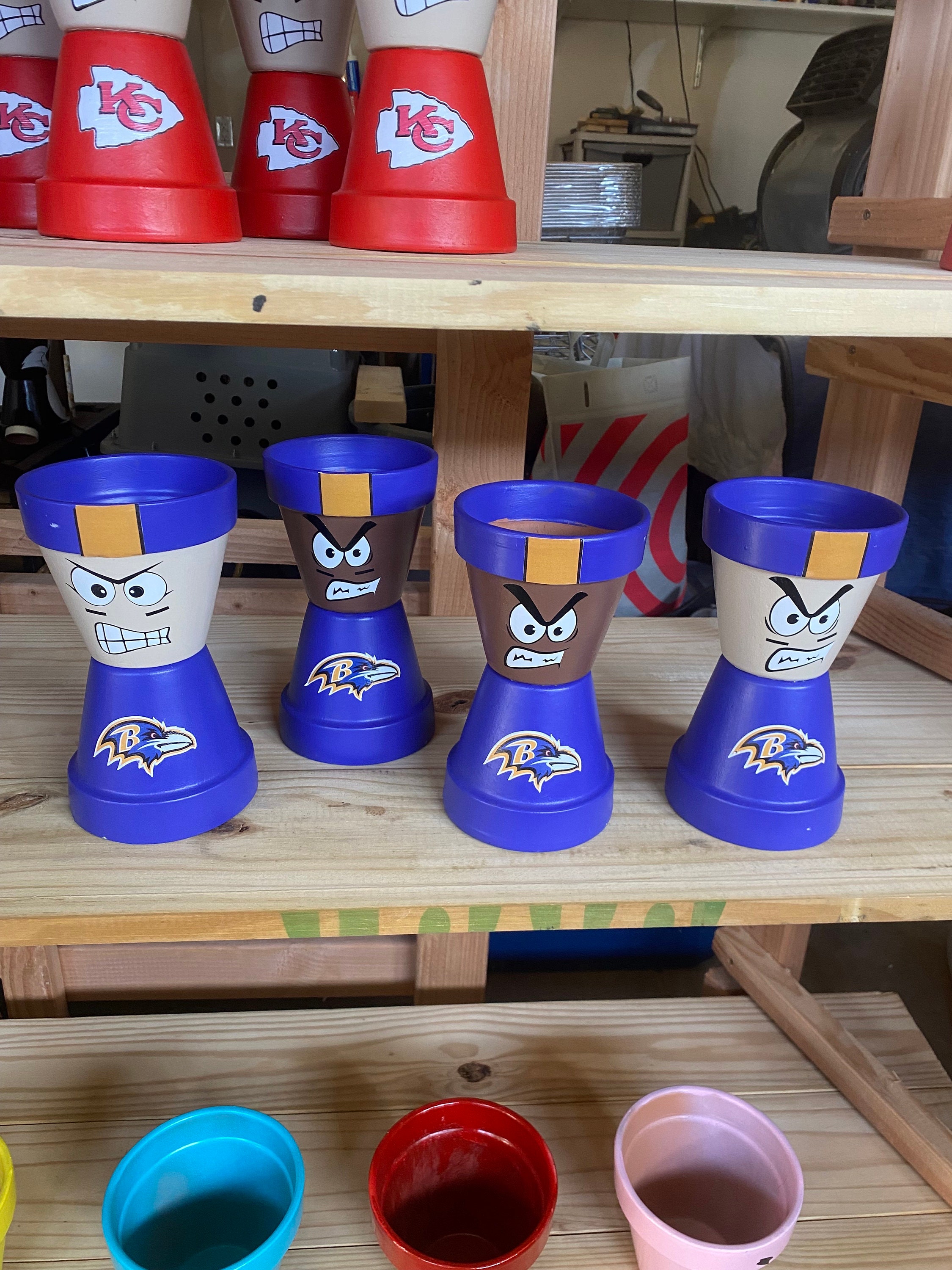 4inch Football Player Pots - Etsy