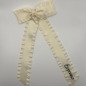 Custom Hand-embroidered Hair Bow - Etsy