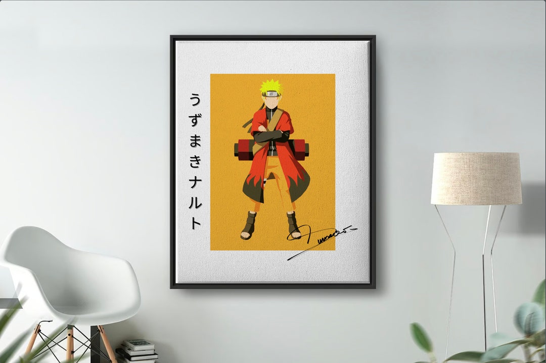 6 PACK Naruto Anime Digital Prints wall Art gallery Wall Art room Decor ...