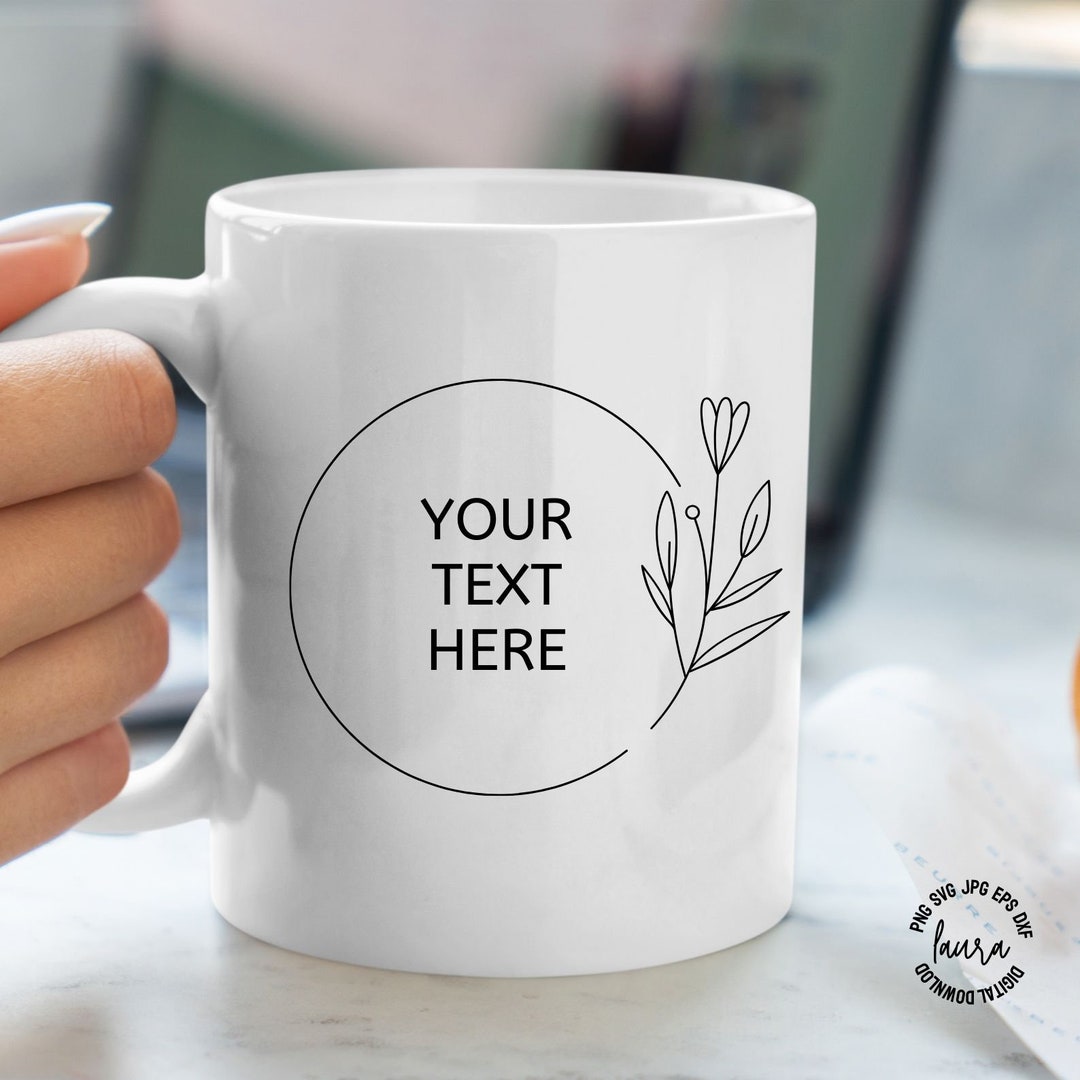 Personalised Text Mug With Your Words, Custom Text Coffee Mug, Birthday ...