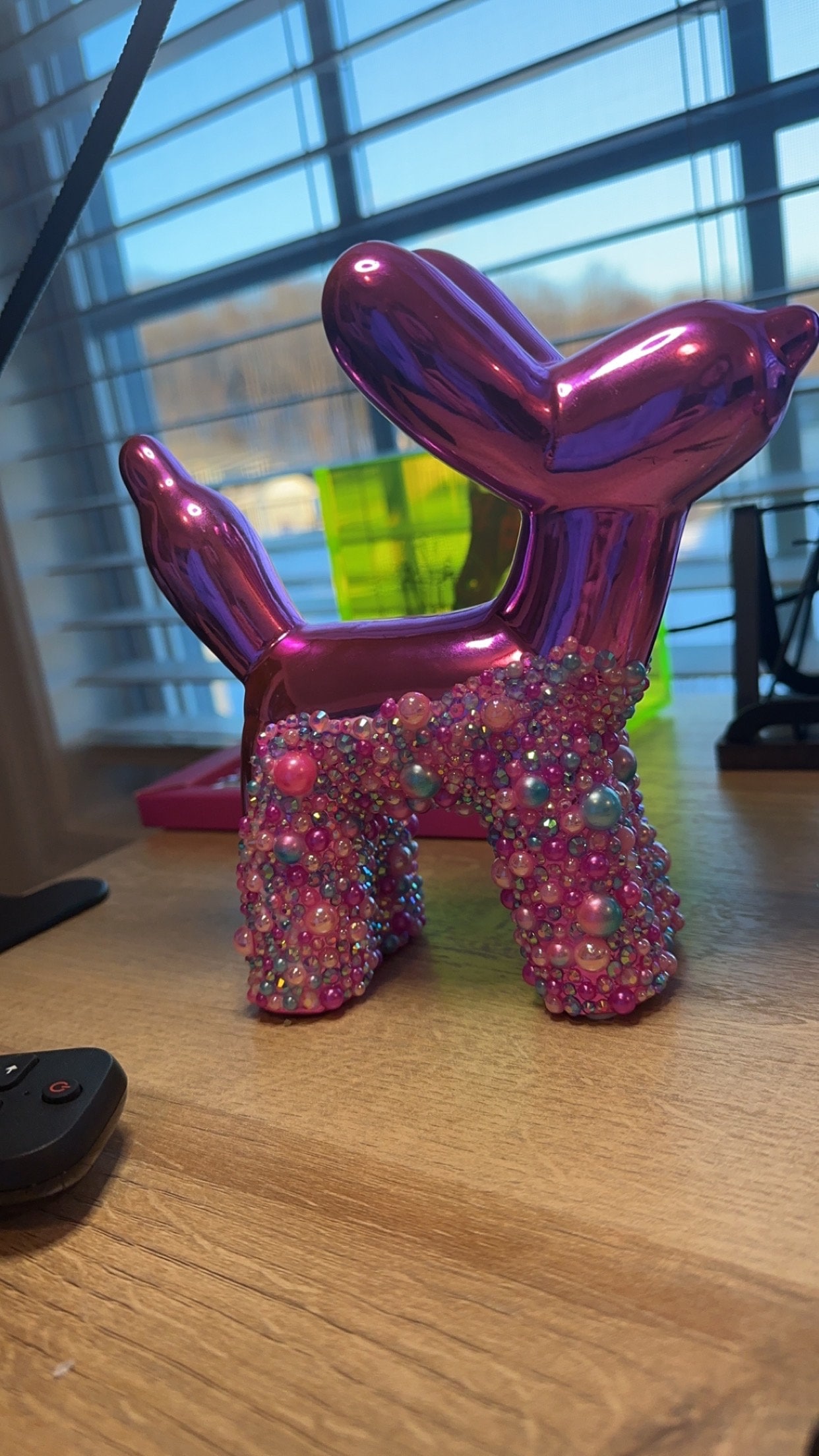 Bedazzled Balloon Dog Figurine With Drip Illusion - Etsy