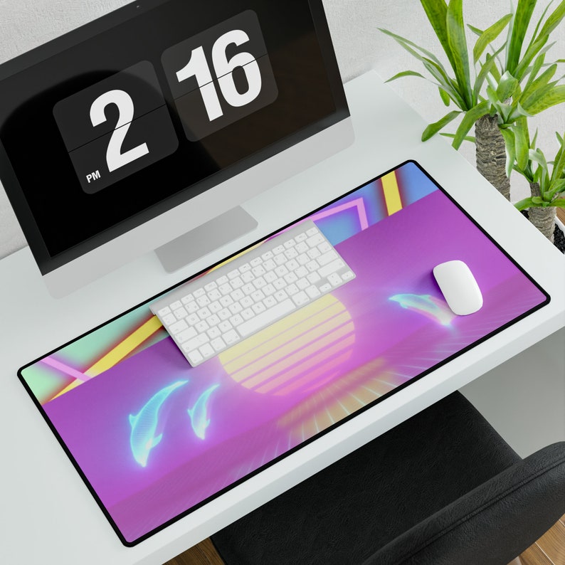 Y2K Dolphin Era Desk Mat - Etsy