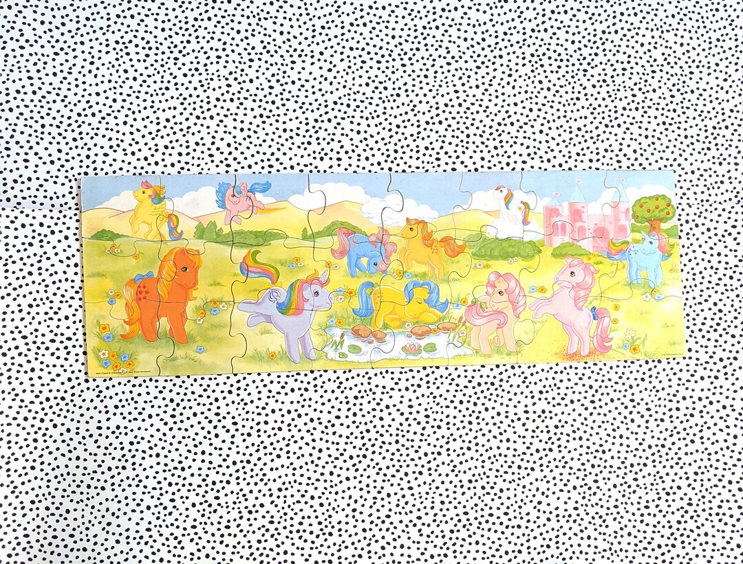 Rare My Little Pony G1 Floor Jigsaw Puzzle | Vintage 1984 24 Large ...