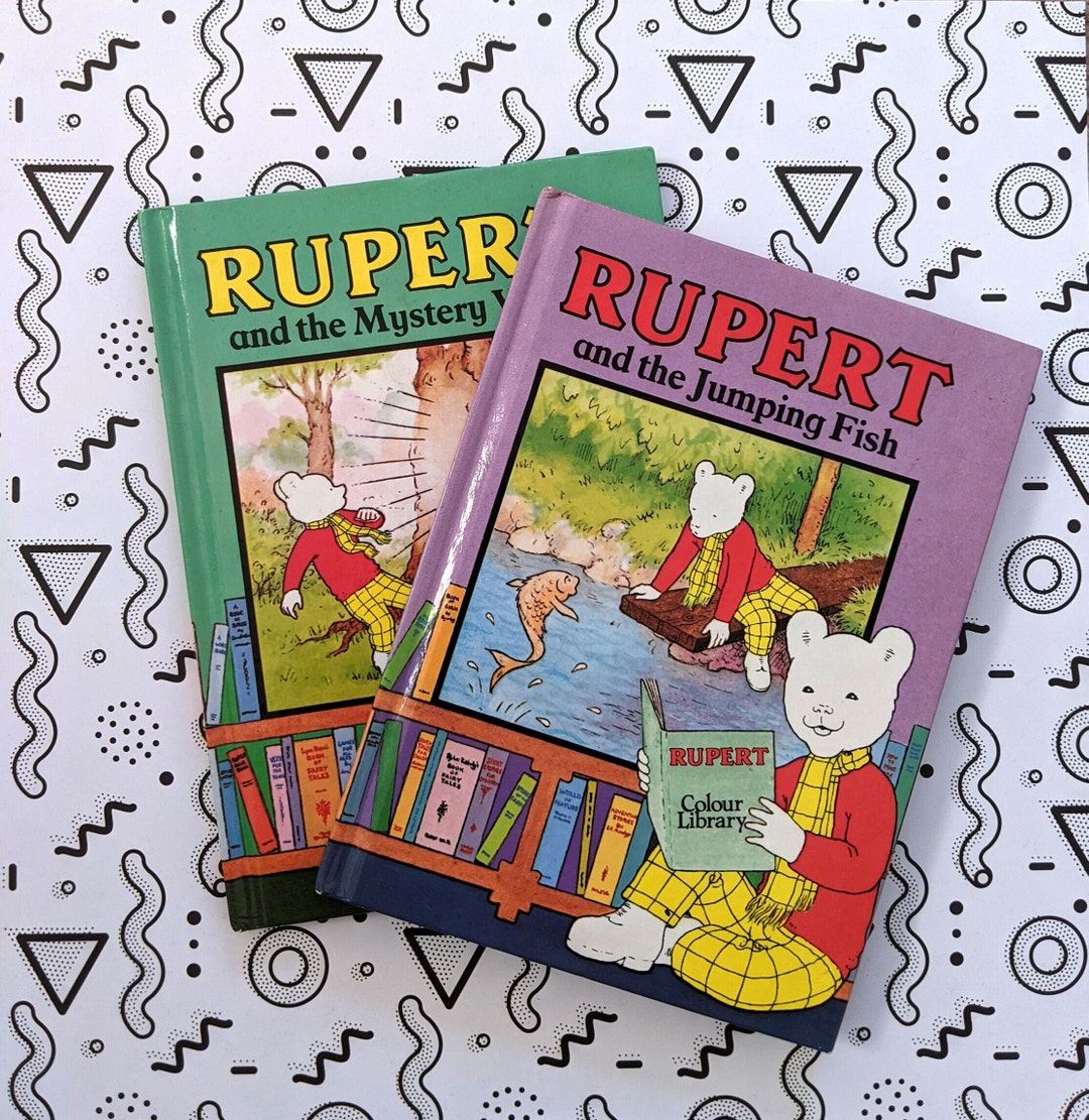 Vintage Rupert the Bear Book Set: 'rupert and the Mystery Voice' and ...