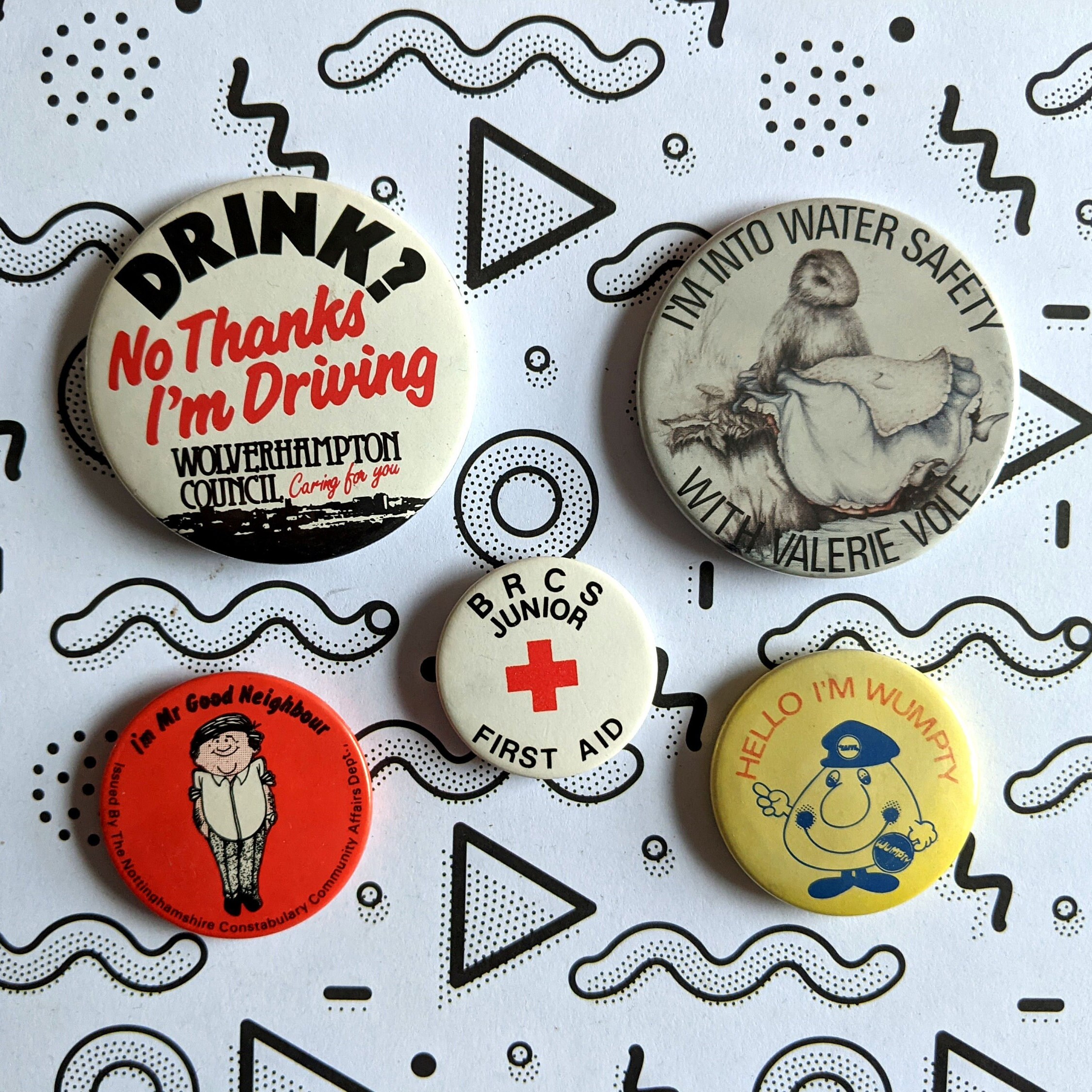 Pick Your Own: Vintage Safety Badge Retro Nostalgic Rail, Road ...