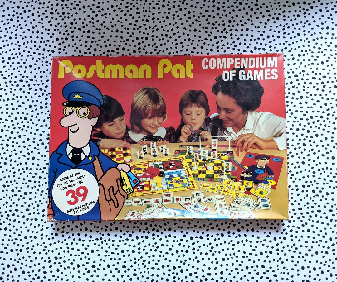 Vintage Postman Pat Rare Compendium of Games | MS Games ~1984 | Rare ...
