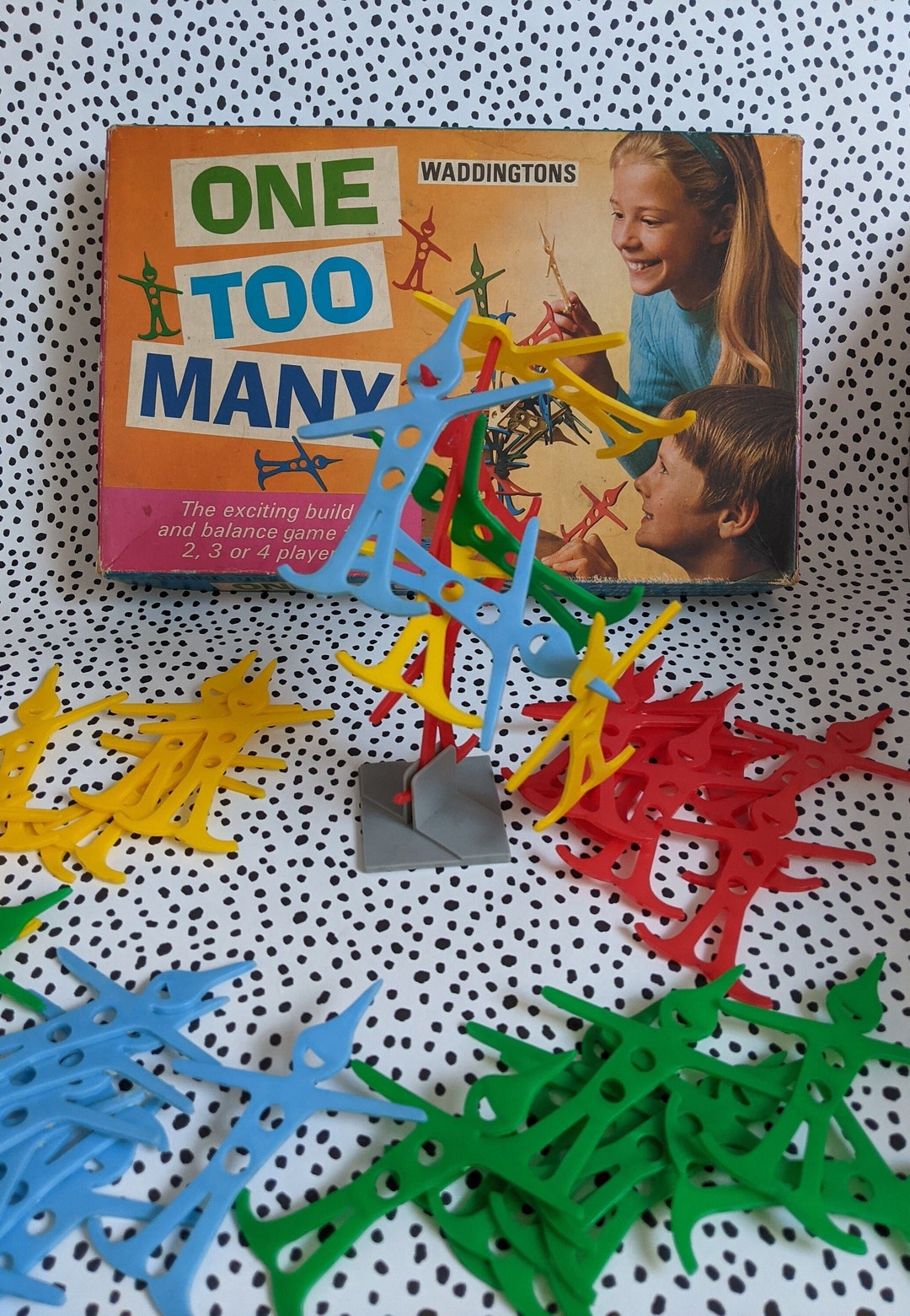 Vintage 'one Too Many' Waddingtons Balancing Board Game | 100% Complete ...