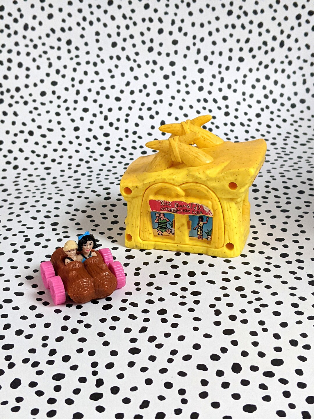 Vintage Rumbles Flintstones Car and House From 1994 | Made for Mcdonald ...