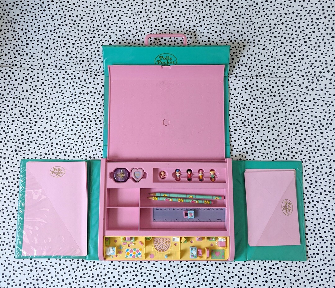 Rare Writing Case Polly Pocket Near Complete With Envelopes and Writing ...