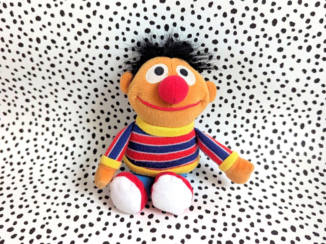 Ernie Sesame Street Vintage Beanie Plush 7" | Perfect Addition to a ...