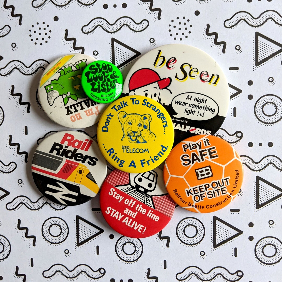 Pick Your Own: Vintage Safety Badge | Retro Nostalgic Rail, Road ...