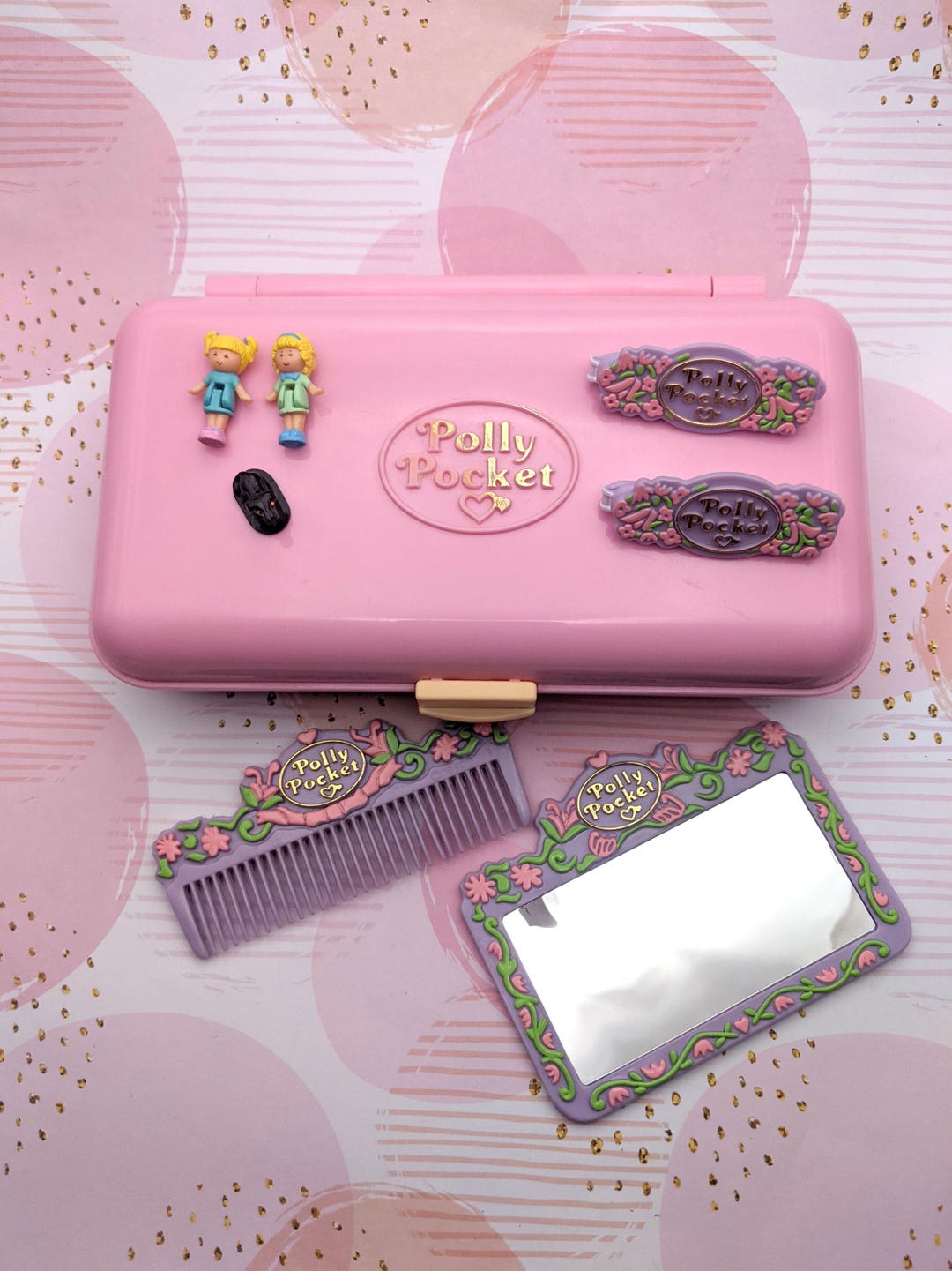 Complete 'pretty Hair Play Set' Polly Pocket Vintage 1990 Collectible ...