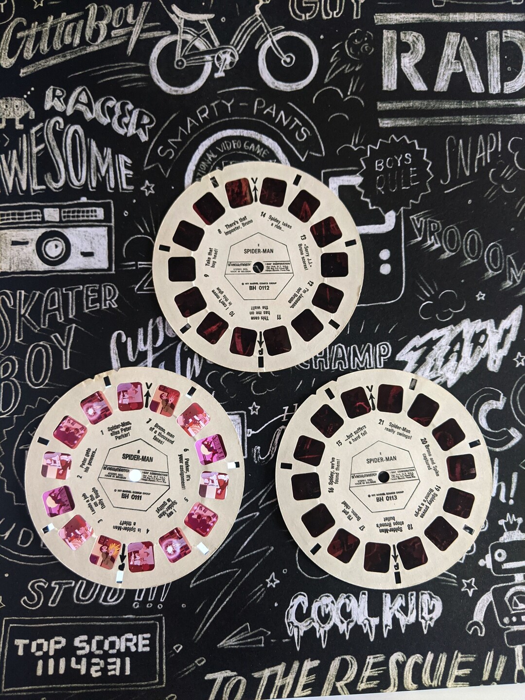 Spider-man View-master Reels Vintage Comic Book Super Hero GAF Reels BH ...