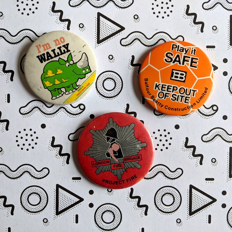Pick Your Own: Vintage Safety Badge Retro Nostalgic Rail, Road ...