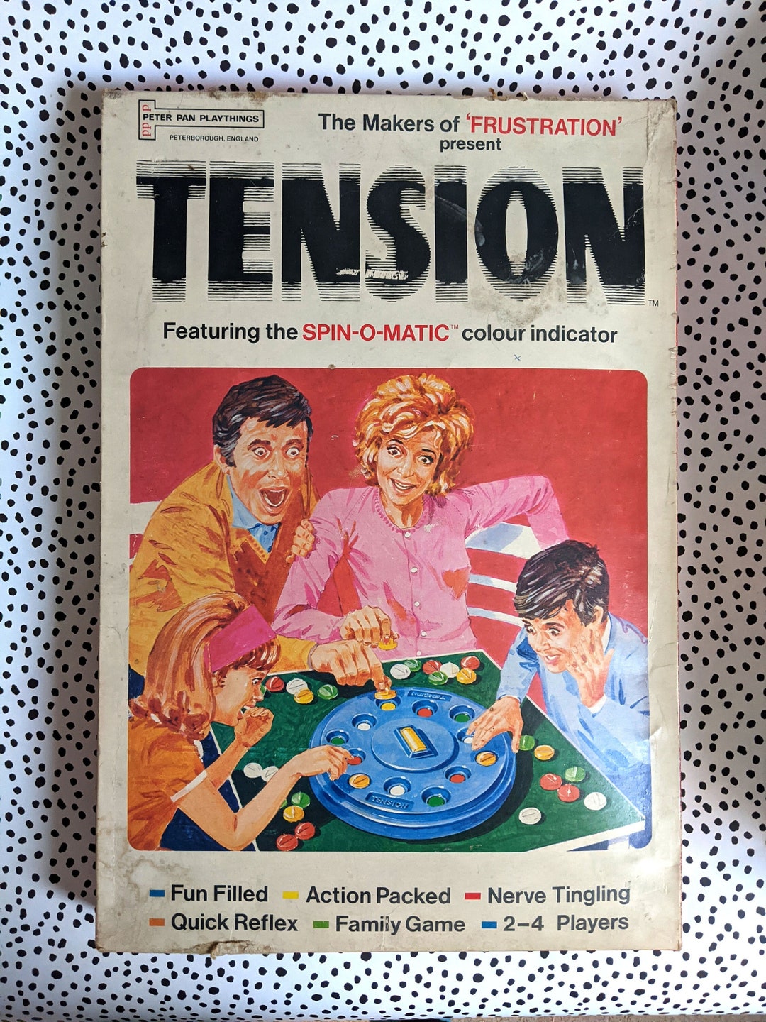 Vintage Tension 1971 Board Game | Peter Pan Playthings Spin-o-matic ...