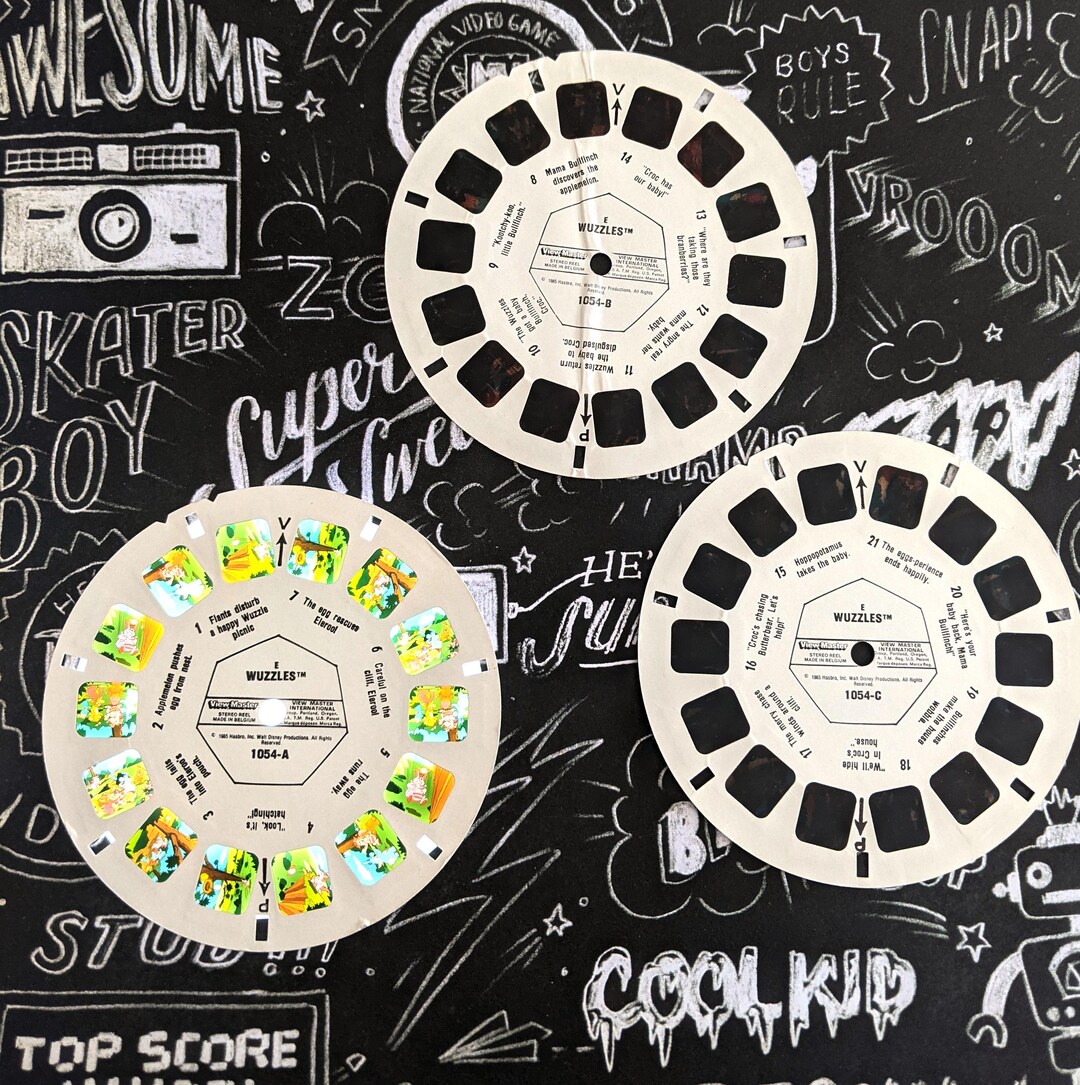 Wuzzles Disney View-master Reels | Vintage Gaf Reels 1054-A 1054-B 1054 ...