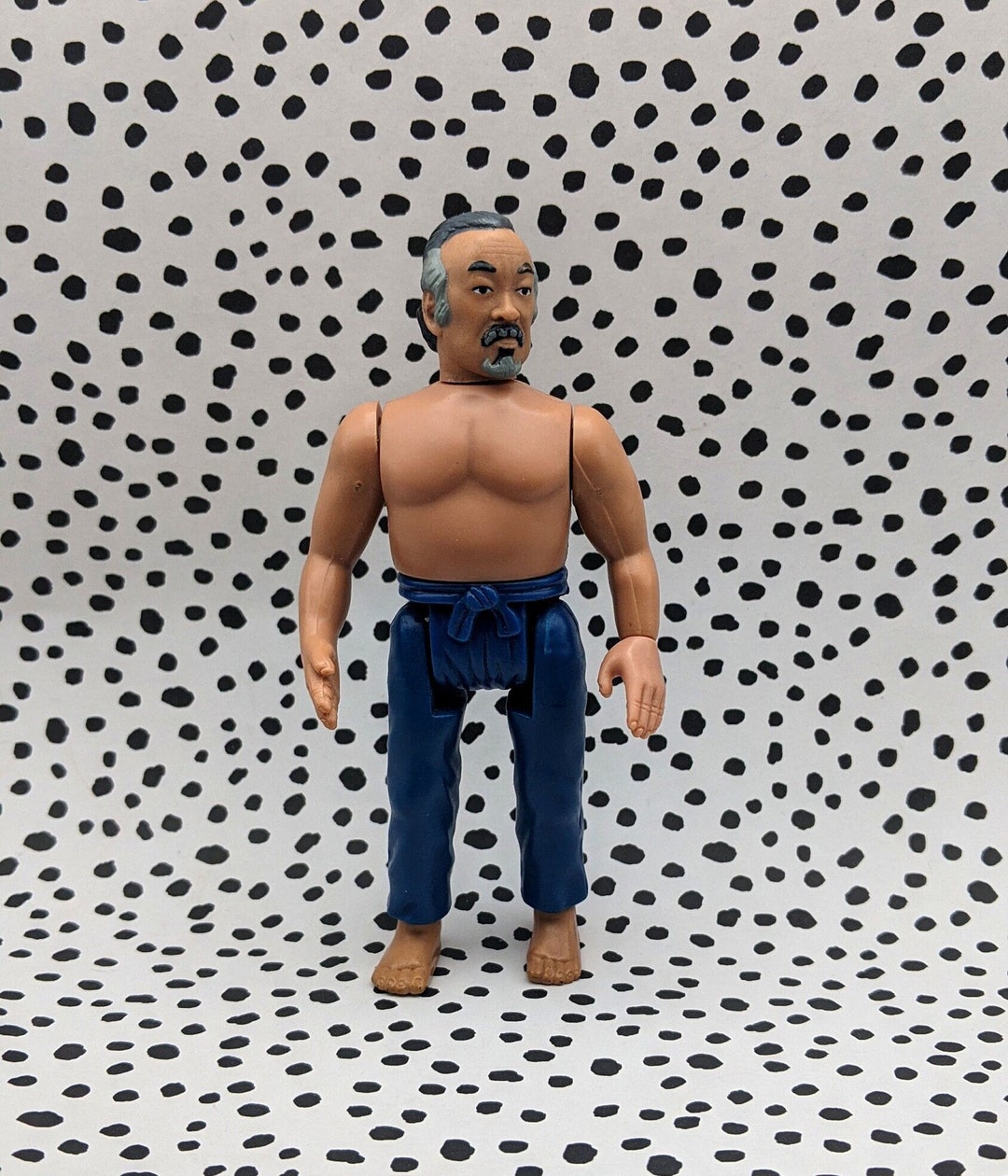 Rare Karate Kid 1986 Working Action Figure Mr. Miyagi Working Kick ...