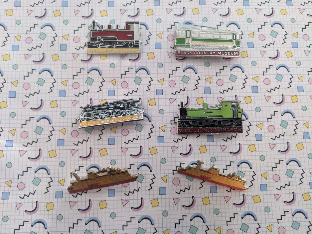 Pick Your Own: Vintage Metal Train Pin Badge - Etsy