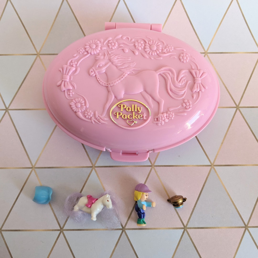 Vintage Polly Pocket 1995 'shetland Pony Stables' All - Etsy