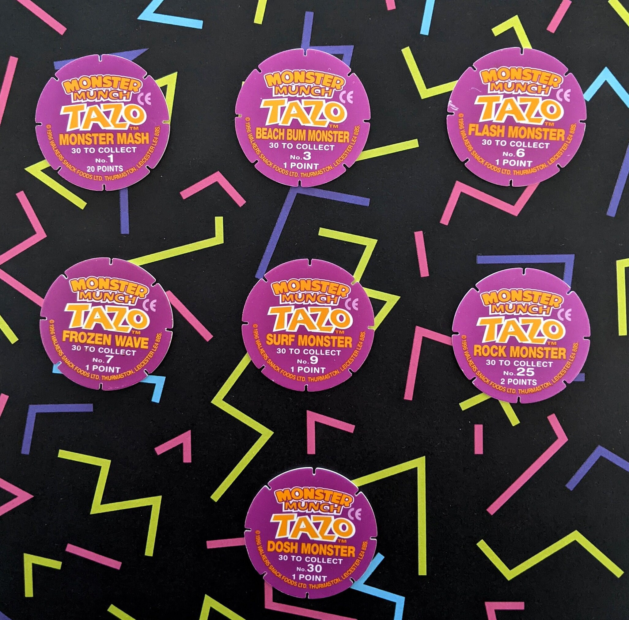 Pick Your Own: Monster Munch Tazos Walkers 90s Collectible - Etsy