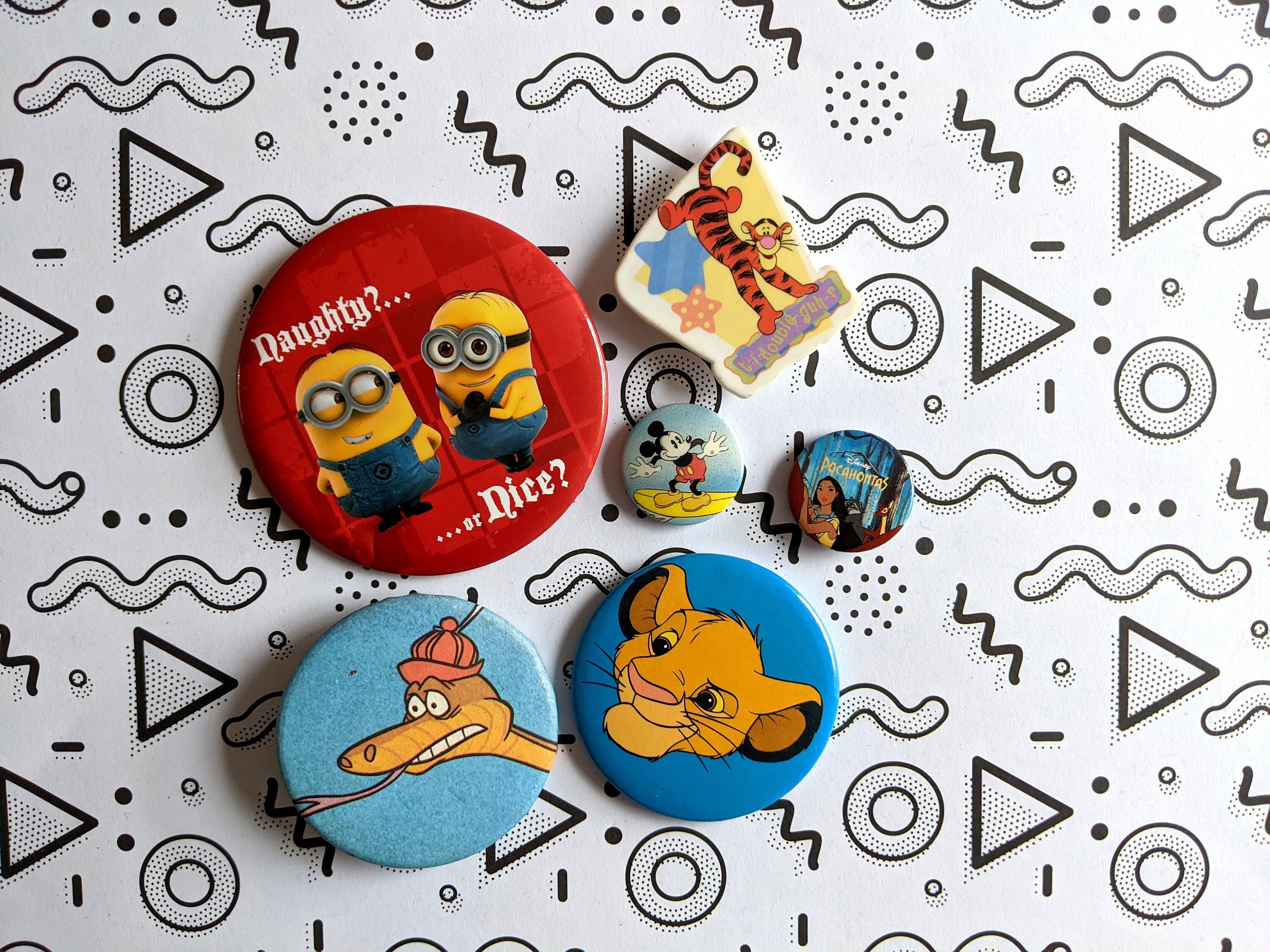 Pick Your Own: Vintage Disney Badge Nostalgic Gift or Stocking Filler ...