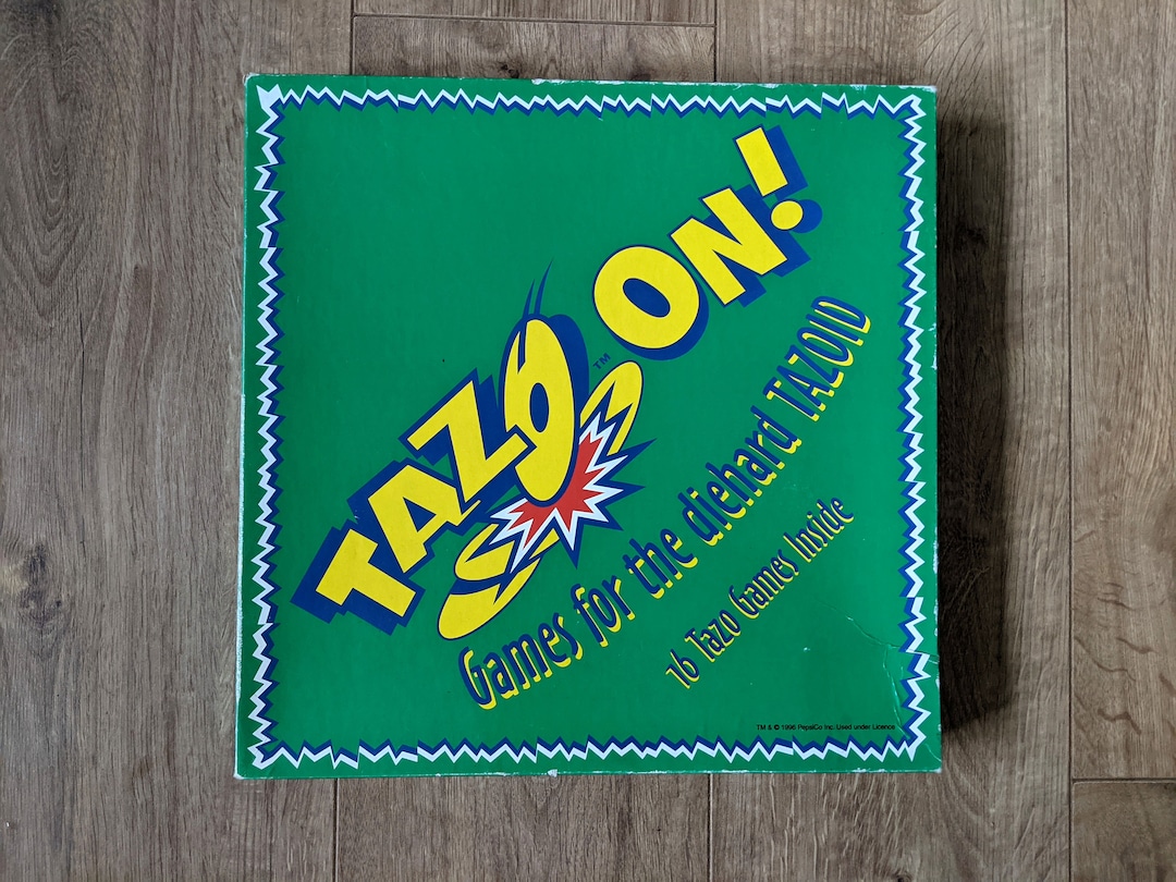 Rare 'tazo On' Tazo Game Vintage Pepsico Inc. 1996 Unused - Etsy