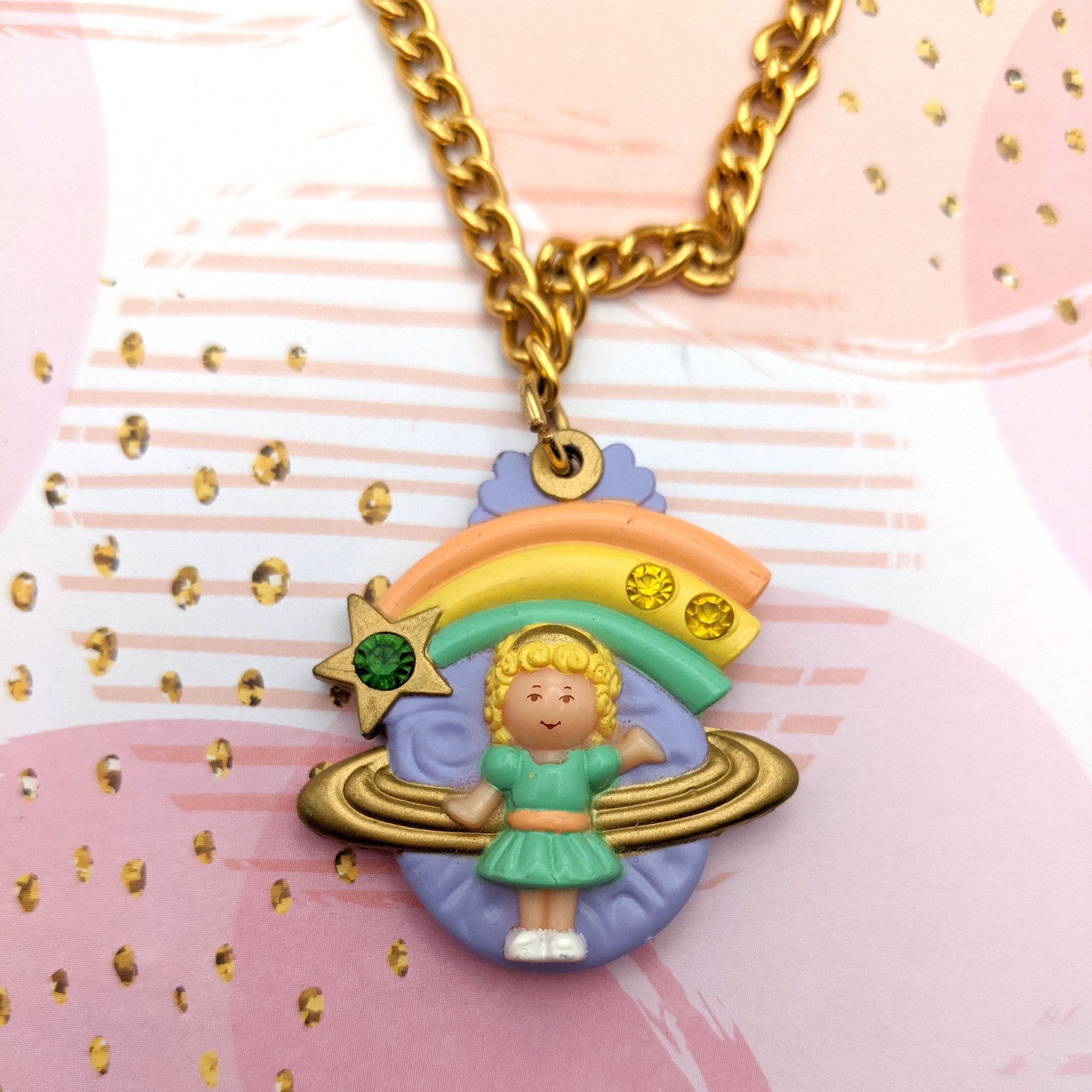 Polly Pocket Shooting Star Necklace | Vintage 1992 Collectible Toy ...