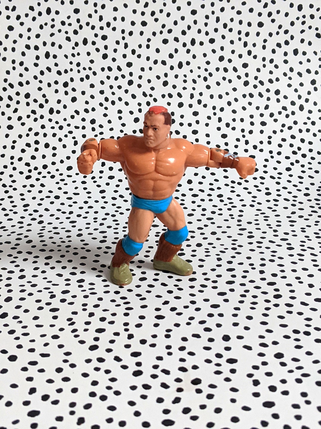 Vintage Tatanka Wwf Wwe Wrestling Figure 1993 Series 6 Hasbro Titan ...