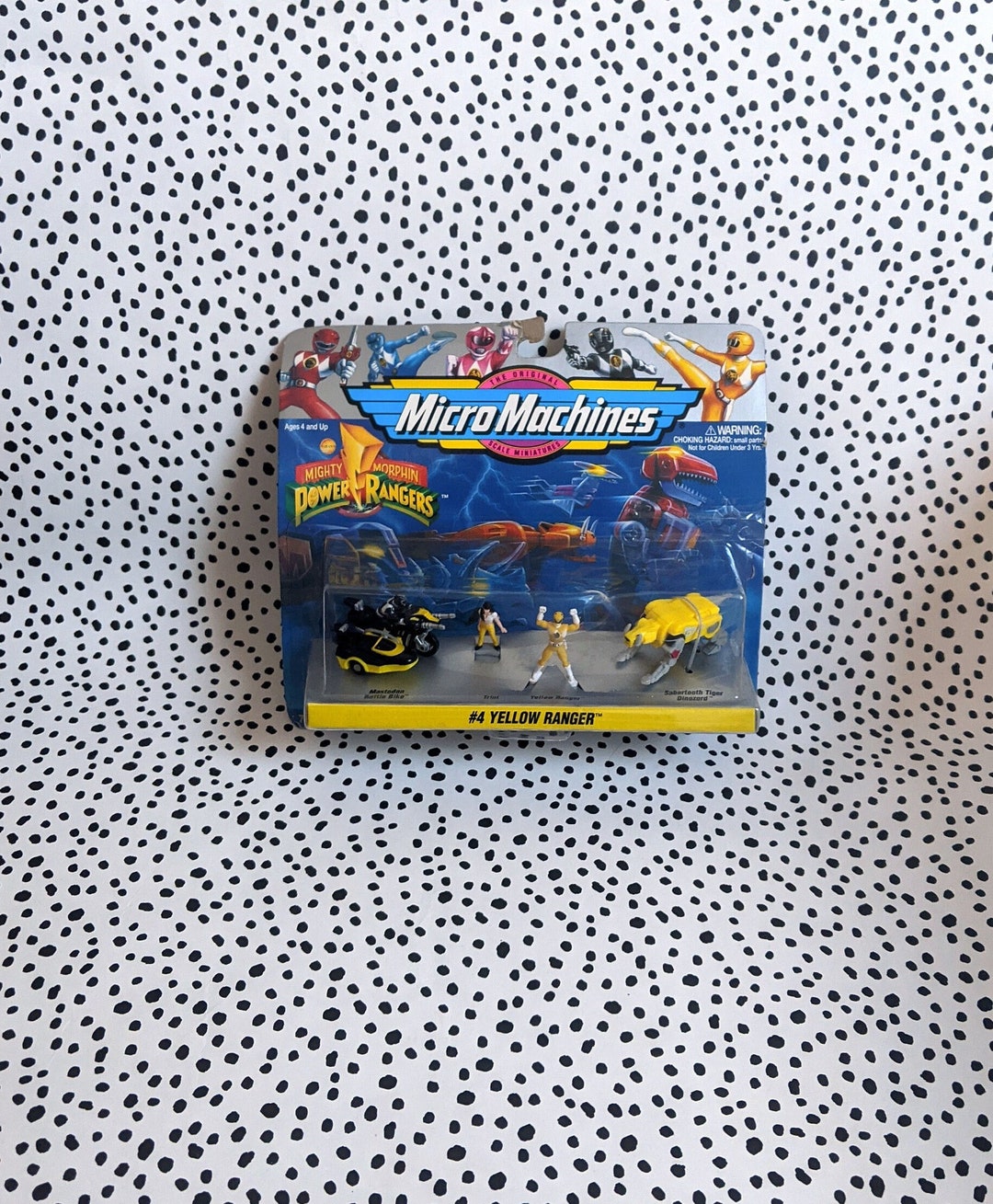 NIB Power Rangers Micro Machines #4 Yellow Ranger L 1994 Galoob | Rare ...
