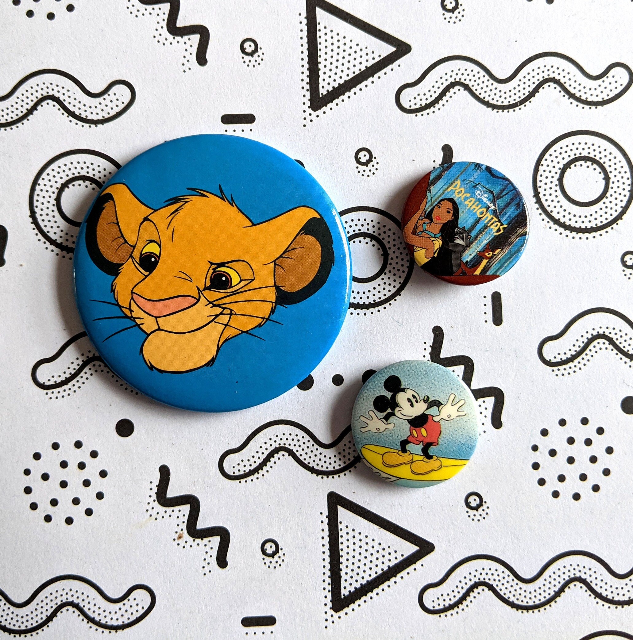 Pick Your Own: Vintage Disney Badge Nostalgic Gift or Stocking Filler ...