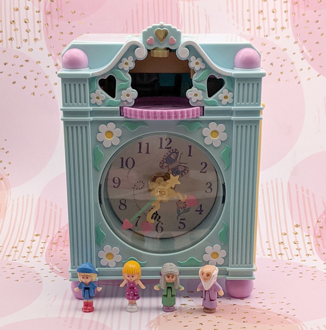 Complete Working Funtime Clock Polly Pocket 1991 Vintage Collectible ...