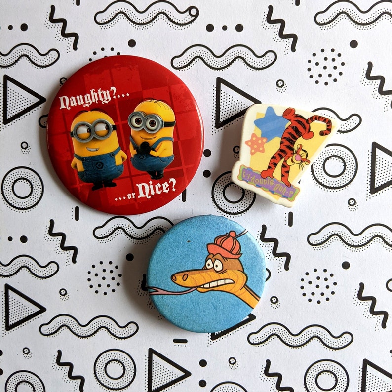 Pick Your Own: Vintage Disney Badge Nostalgic Gift or Stocking Filler ...