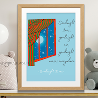 Goodnight Moon 8 X 8 Print - Etsy