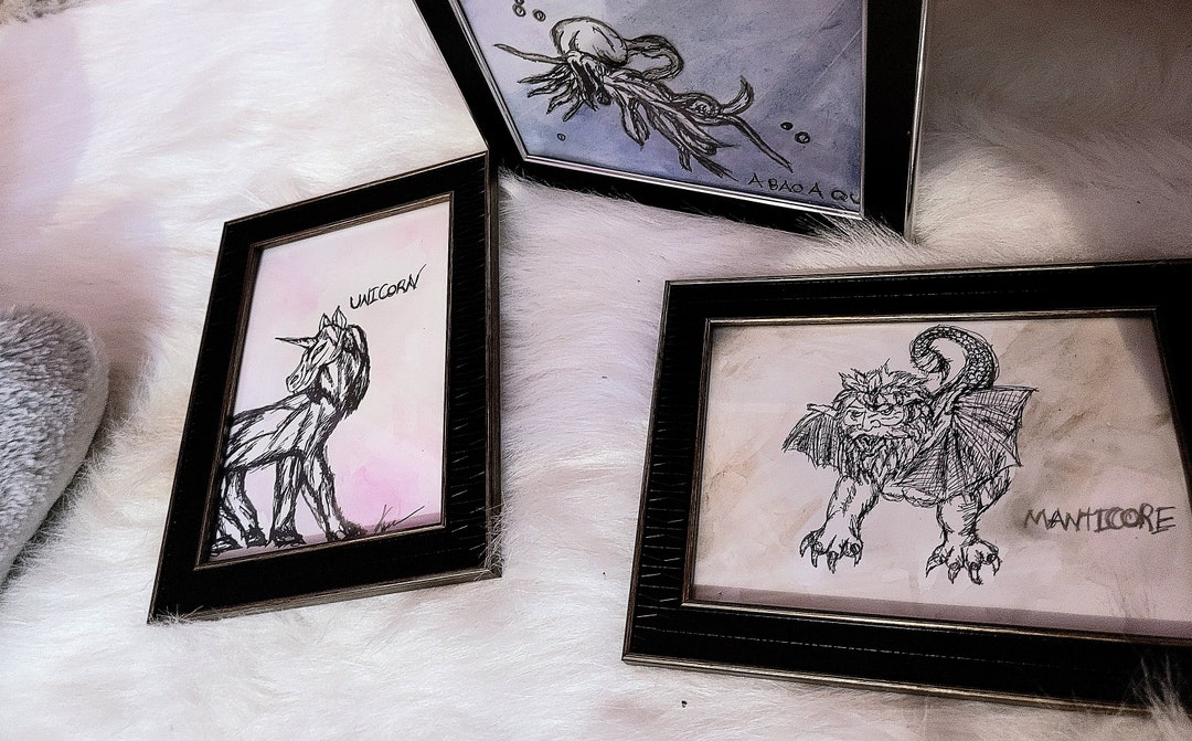 Mythical Creatures Water Color - Etsy