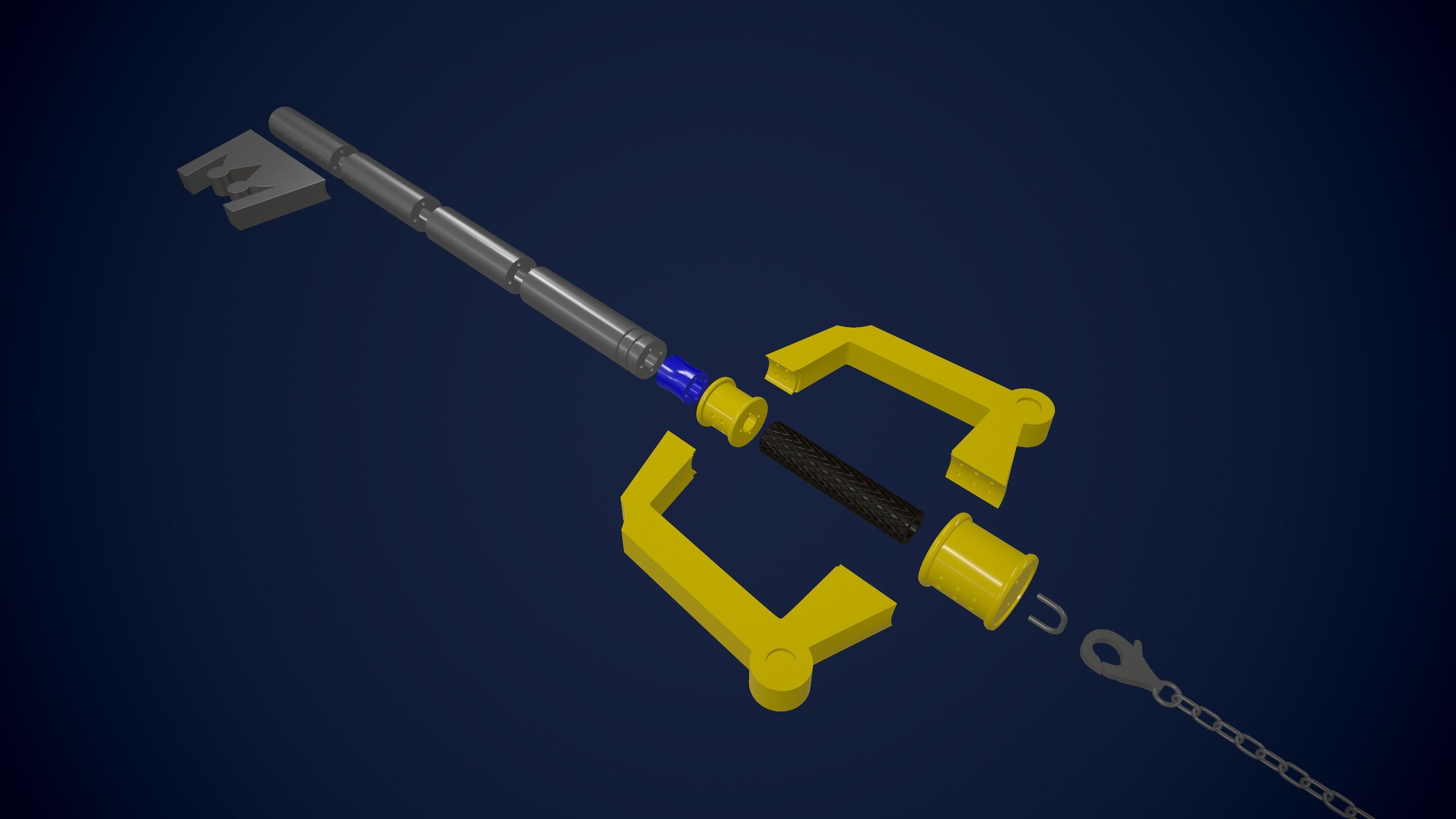 Kingdom Key Keyblade 3D Print File - Etsy