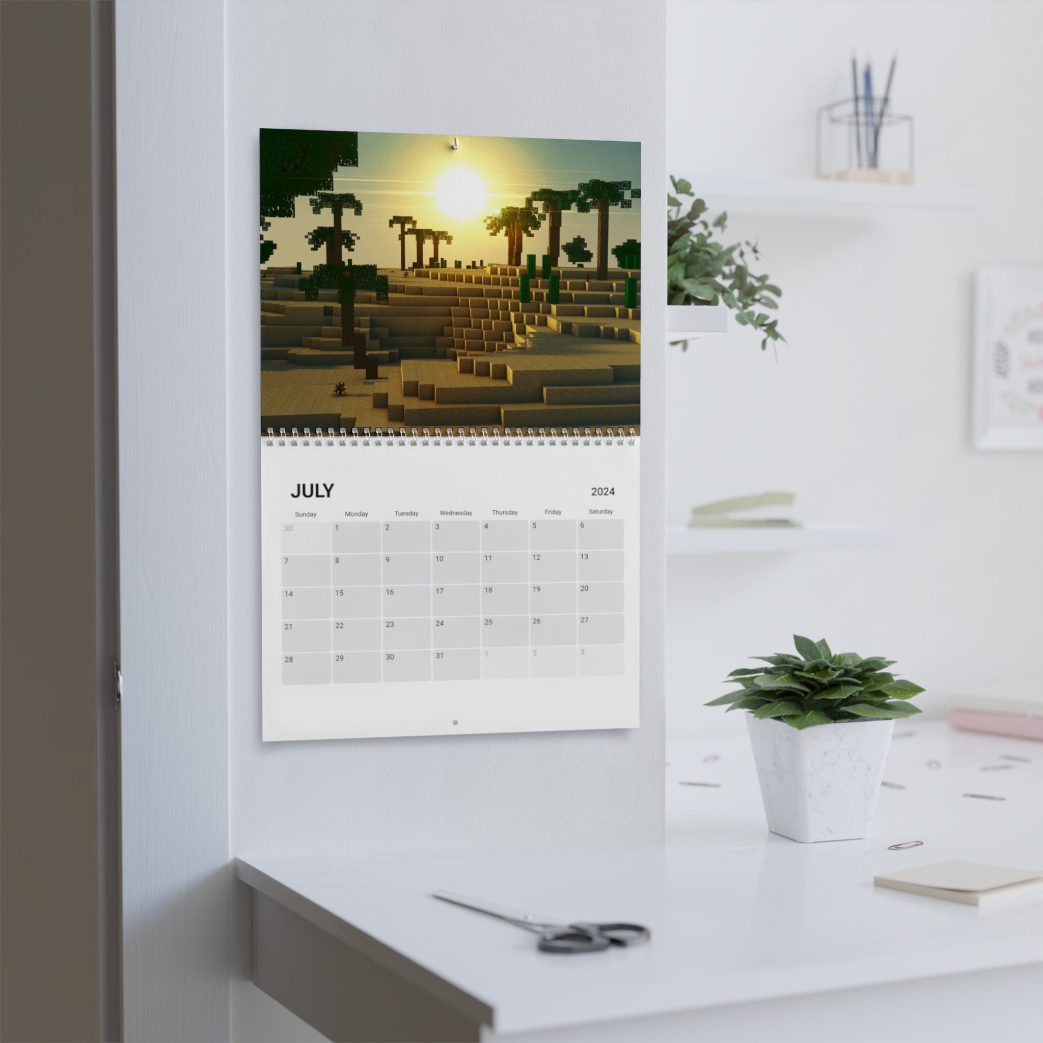 Calendario de Minecraft 2024 - Etsy México