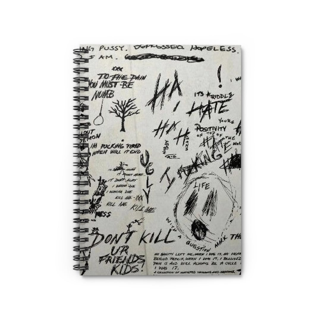 Xxxtentacion Book Spiral Notebook Ruled Line - Etsy