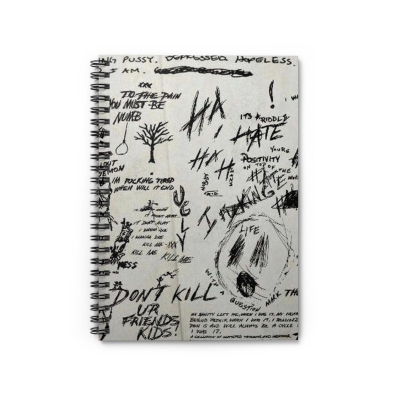 Xxxtentacion Book Spiral Notebook Ruled Line - Etsy