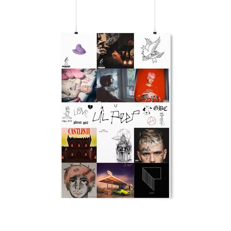 Lil Peep Design Poster digitallil Peep Merch Digital - Etsy