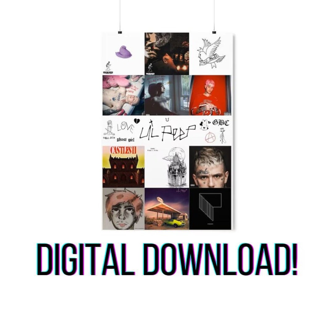 Lil Peep Design Poster, (digital),lil Peep Merch, Digital Download - Etsy