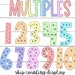 Multiples Skip Counting Numbers Pastel Rainbow Classroom Math Display ...