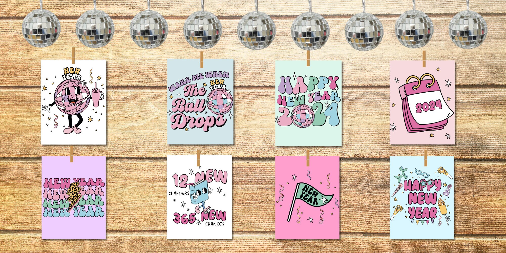 Retro New Years Bulletin Board Posters, Retro New Years, Retro ...