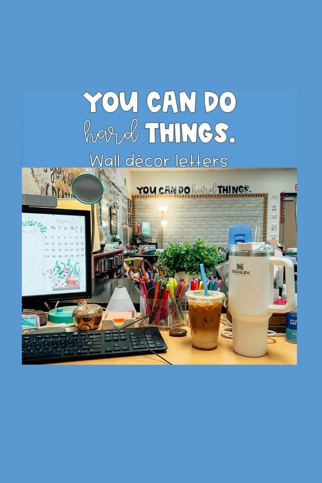 You Can Do Hard Things Bulletin Board/wall Decor Letters - Etsy