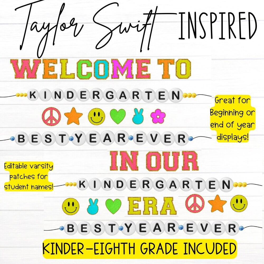 Taylor Swift Friendship Bracelet Bulletin Board Decor - Etsy